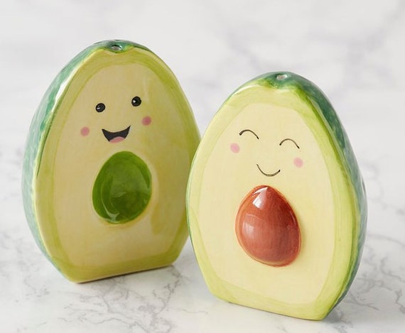 Avocado Ceramic Salt & Pepper Shakers – Gourmet Works